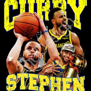 Vintage Stephen Curry Bootleg Tee Design: Basketball Graphic Shirt ...