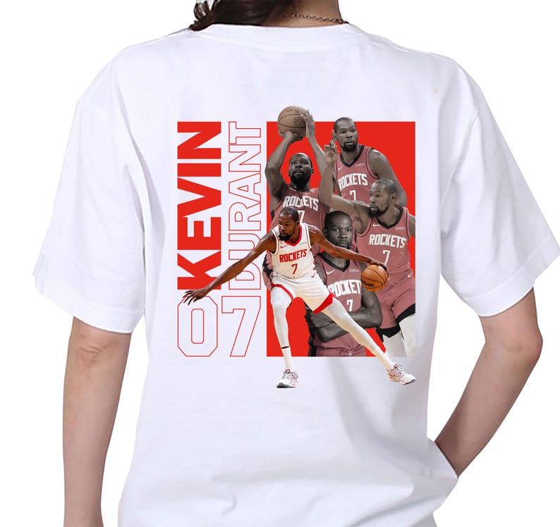 Kevin Durant T-shirt Design, Basketball Streetwear Sublimation: Graphic ...