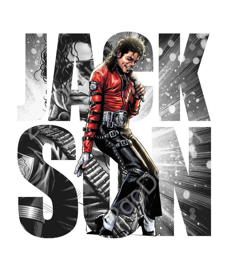 Jackson Comic PNG T-shirt Design (digital Download) - Etsy