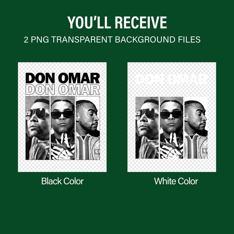Retro 90s Don Omar T Shirt Design PNG Digital Download, Rapper ...