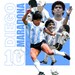 Maradona Soccer T-shirt Design: Streetwear Football Graphic (PNG ...