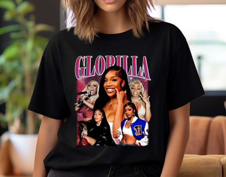 Vintage Glorilla Rapper T-shirt Design: Graphic Tee Sublimation (PNG Digital Download) - Etsy