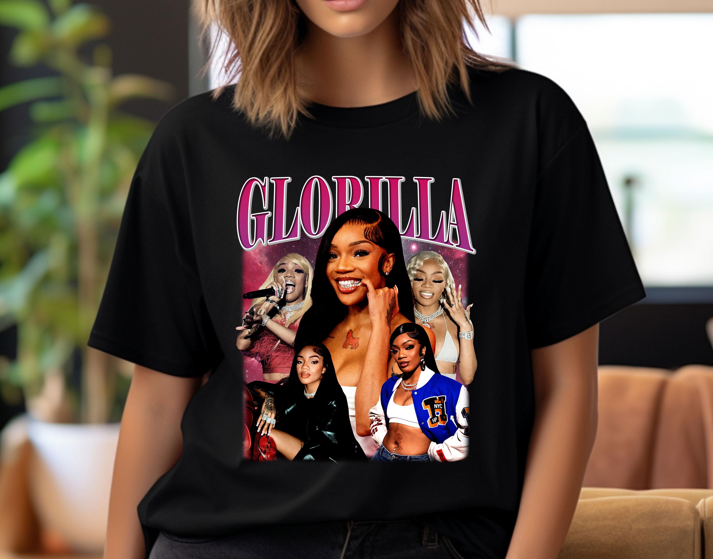 Vintage Glorilla Rapper T-shirt Design: Graphic Tee Sublimation (PNG ...