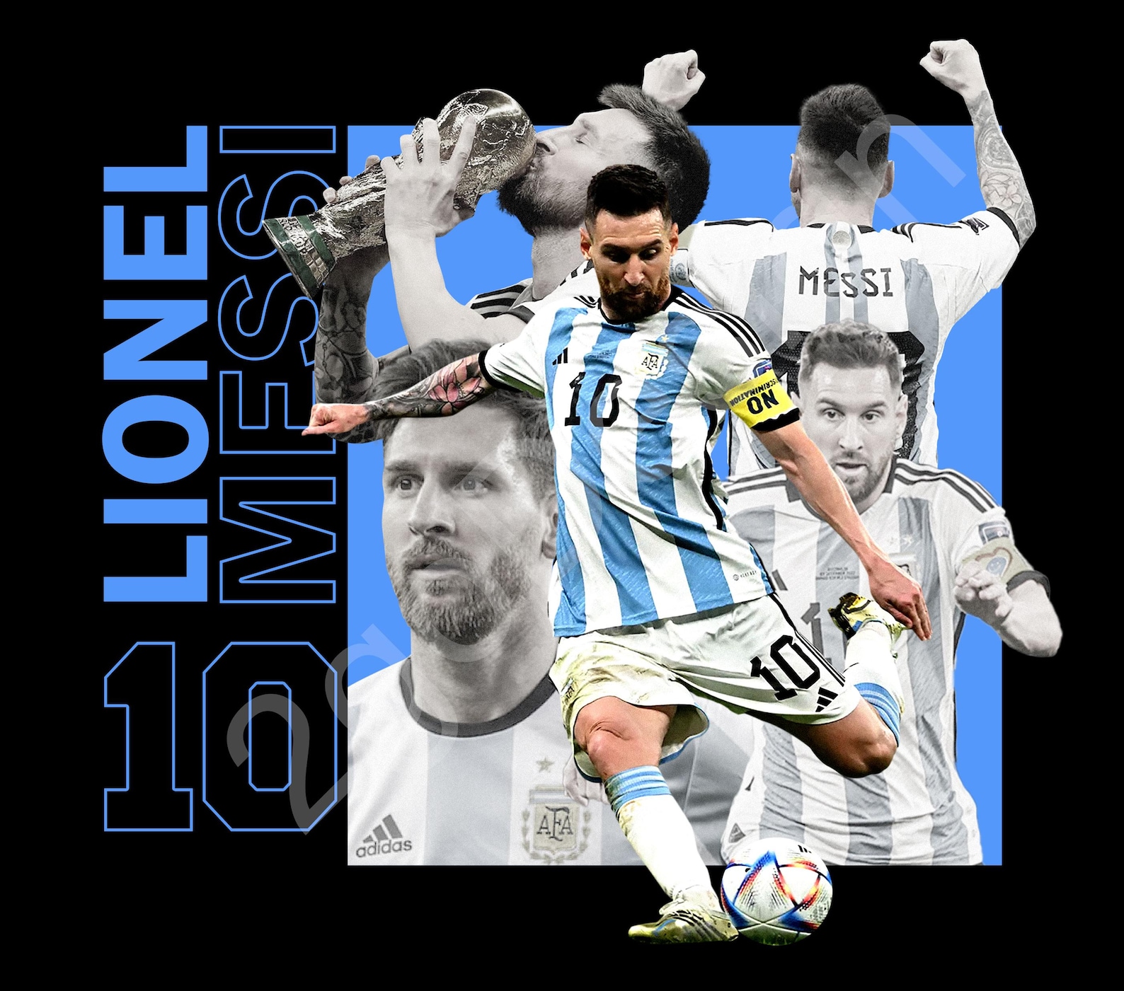 Messi Soccer Tumbler Wrap Design: 20 Oz Sublimation (PNG Digital ...