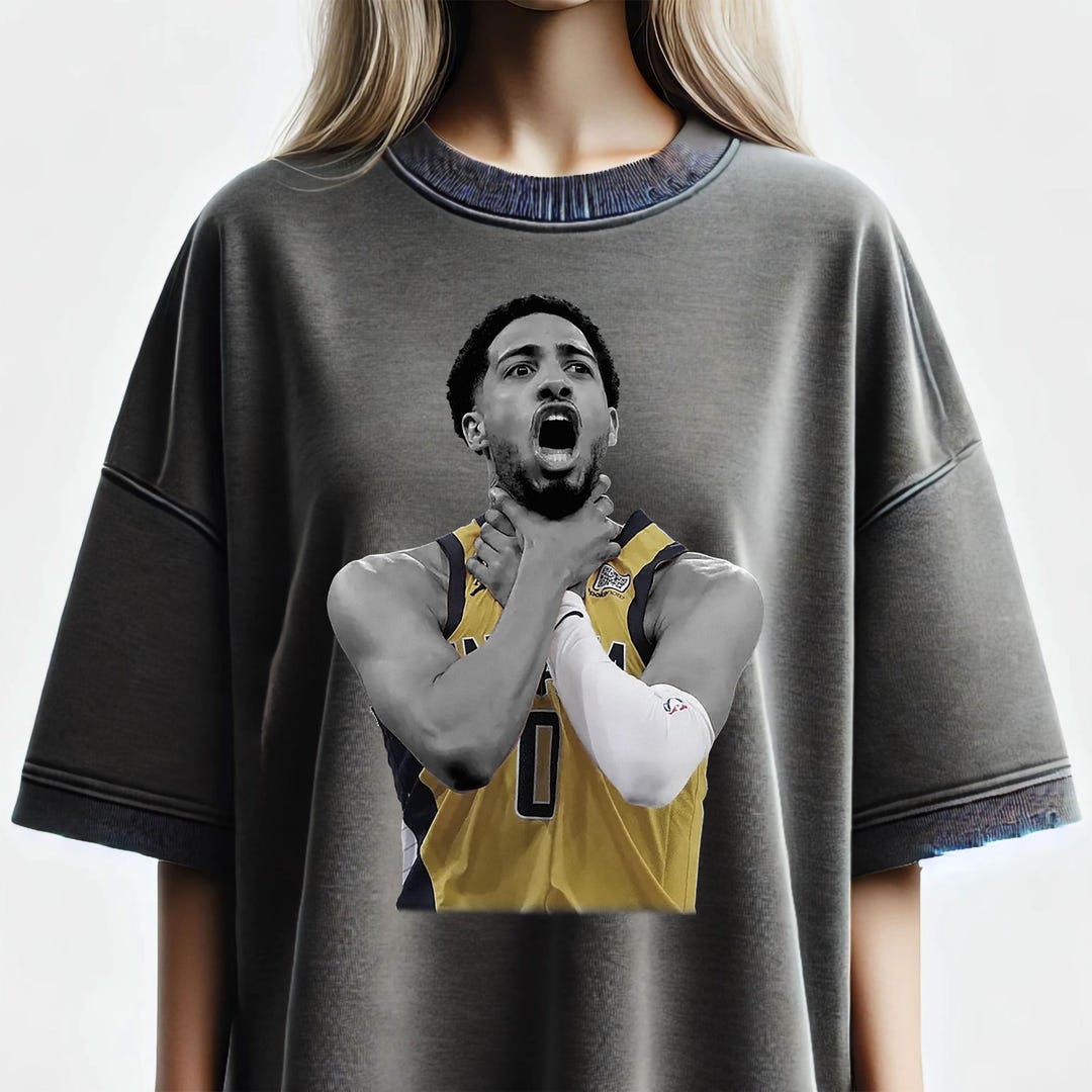 Tyrese Haliburton Choke Meme PNG: Basketball T-shirt Design Sublimation ...