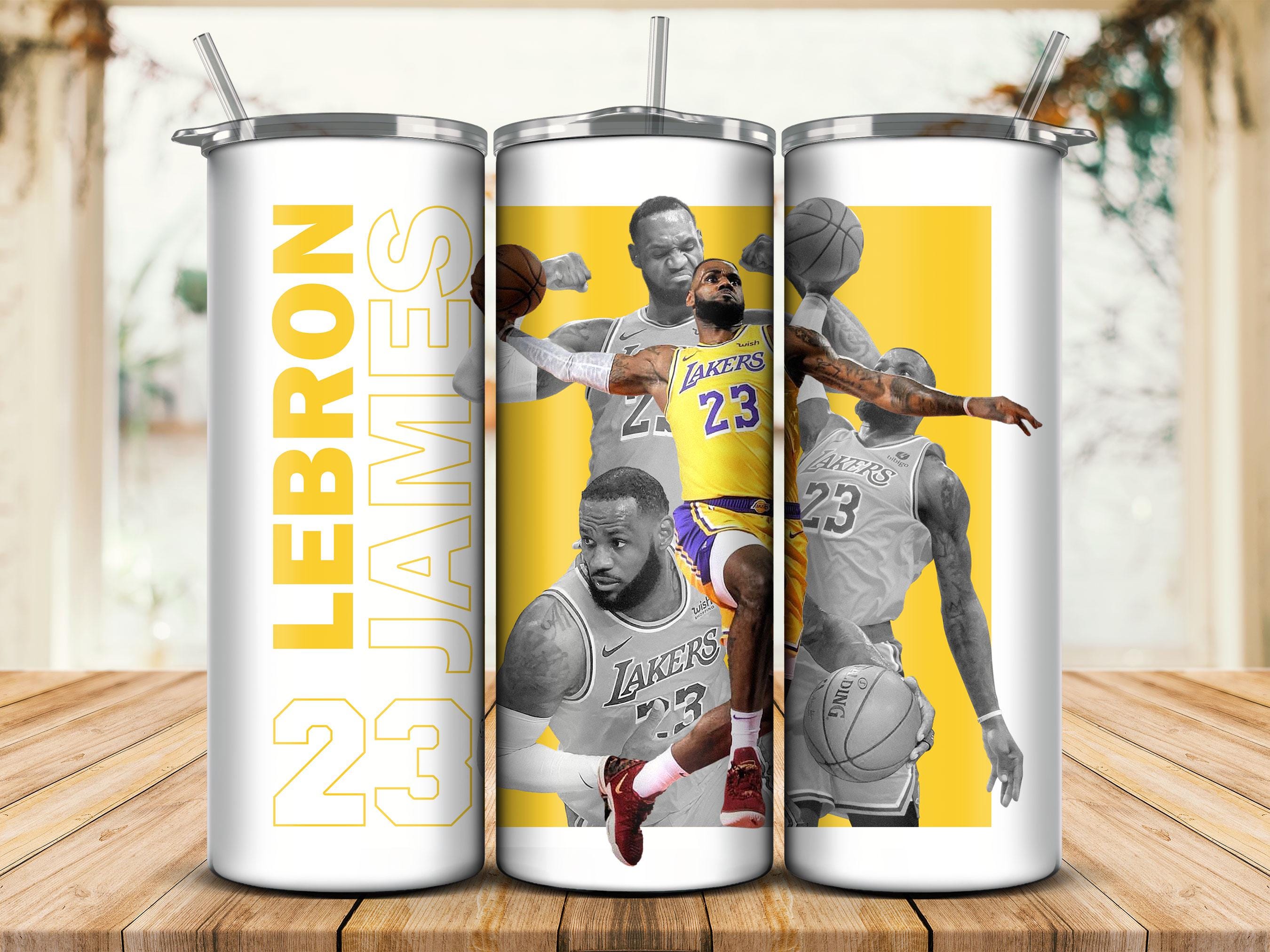 Basketball Lebron James 20oz Tumbler Wrap Sublimation PNG Digital ...