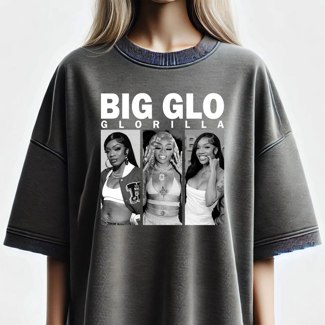 Retro 90s Glorilla Tshirt Design, PNG Digital Download, Big Glo Graphic Tees, Glorilla ...