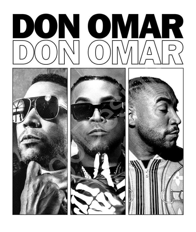 Retro 90s Don Omar T Shirt Design PNG Digital Download, Rapper ...