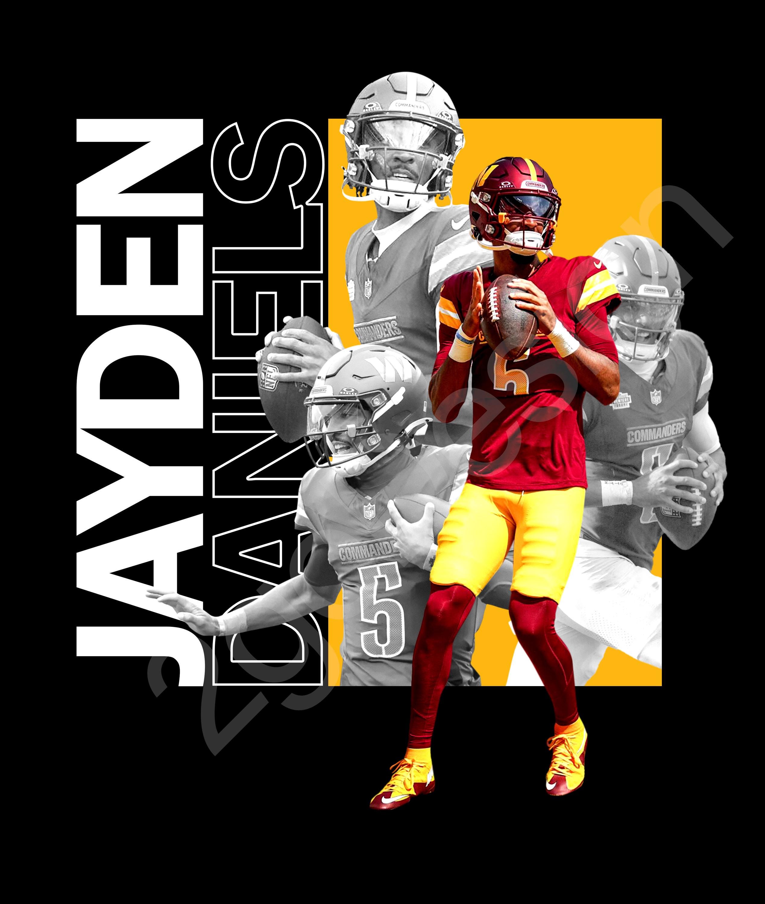 Jayden Daniels T-shirt Design: Football Graphic Tee Sublimation, DTF ...