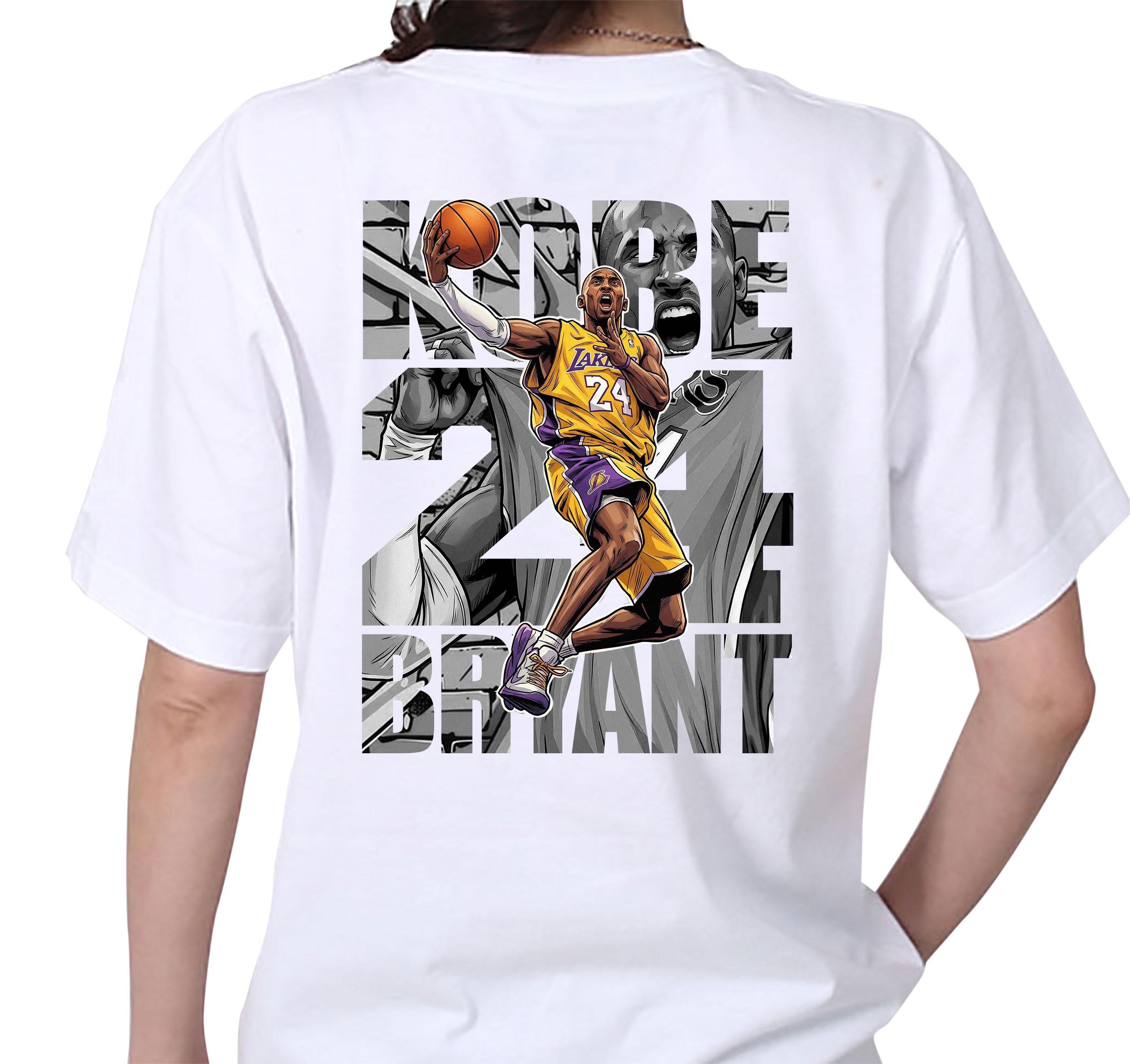 Basketball Player PNG Shirt Design: Bryant Comic T-shirt Sublimation ...