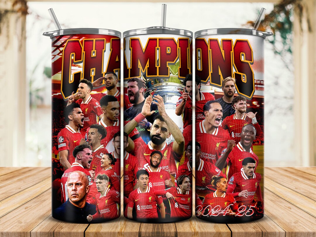 Liverpool Champions of England 20 Oz Tumbler Wrap Design, Liverpool ...