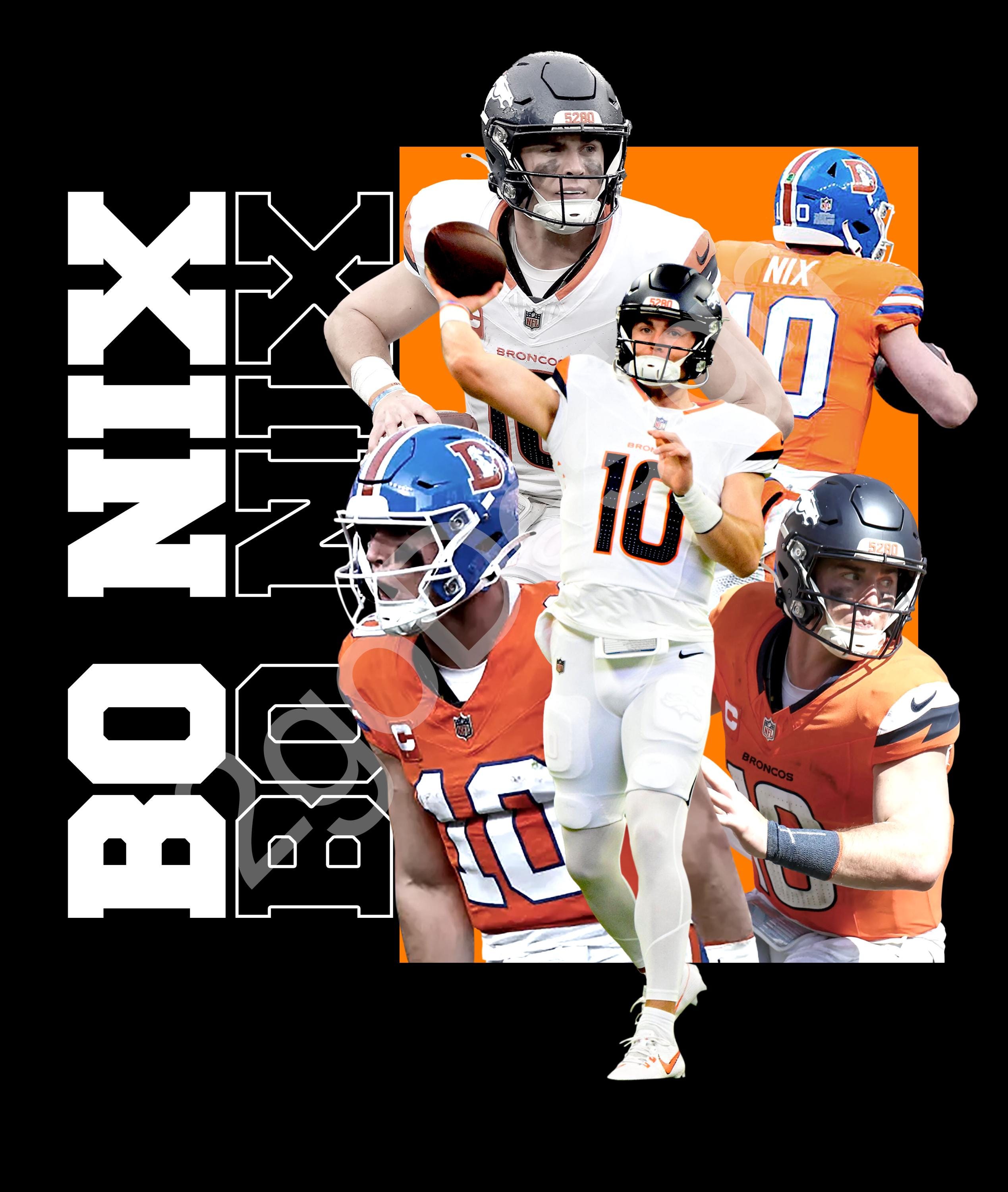Bo Nix Streetwear PNG: Football Shirt Sublimation Design (digital ...