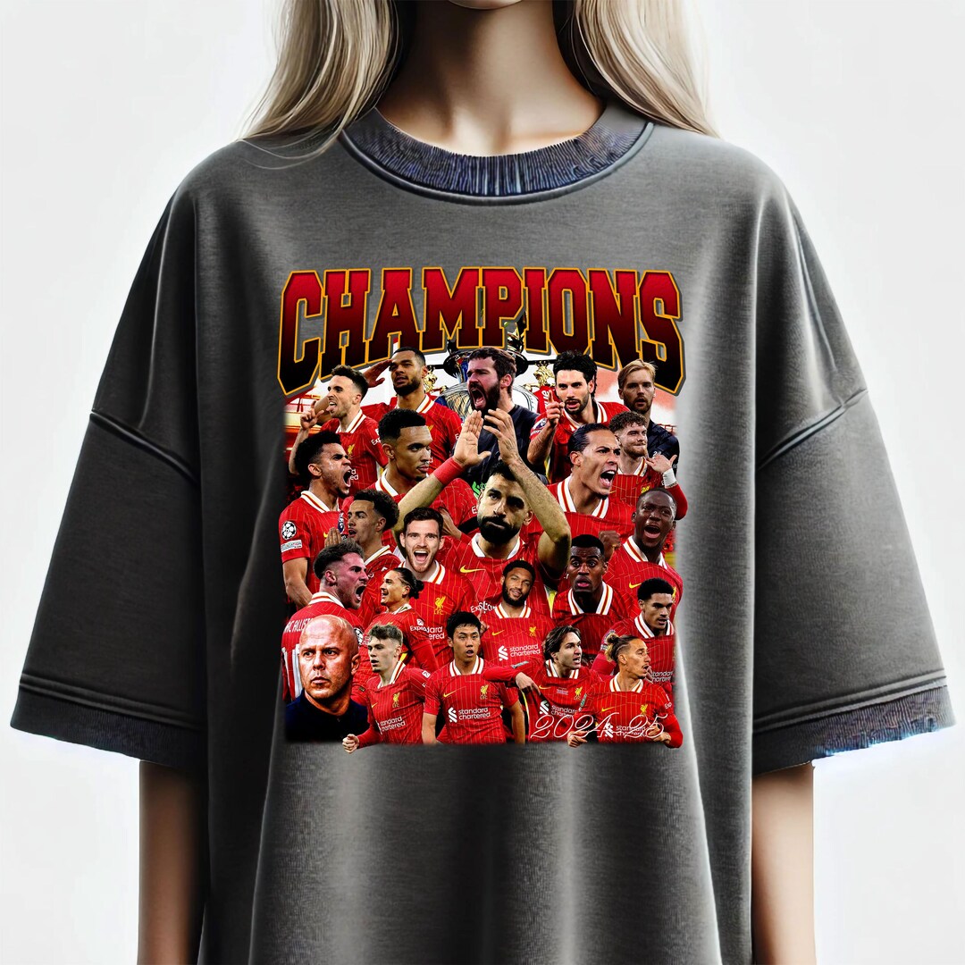 Retro 90s Liverpool Champions of England Tshirt Design, Liverpool ...