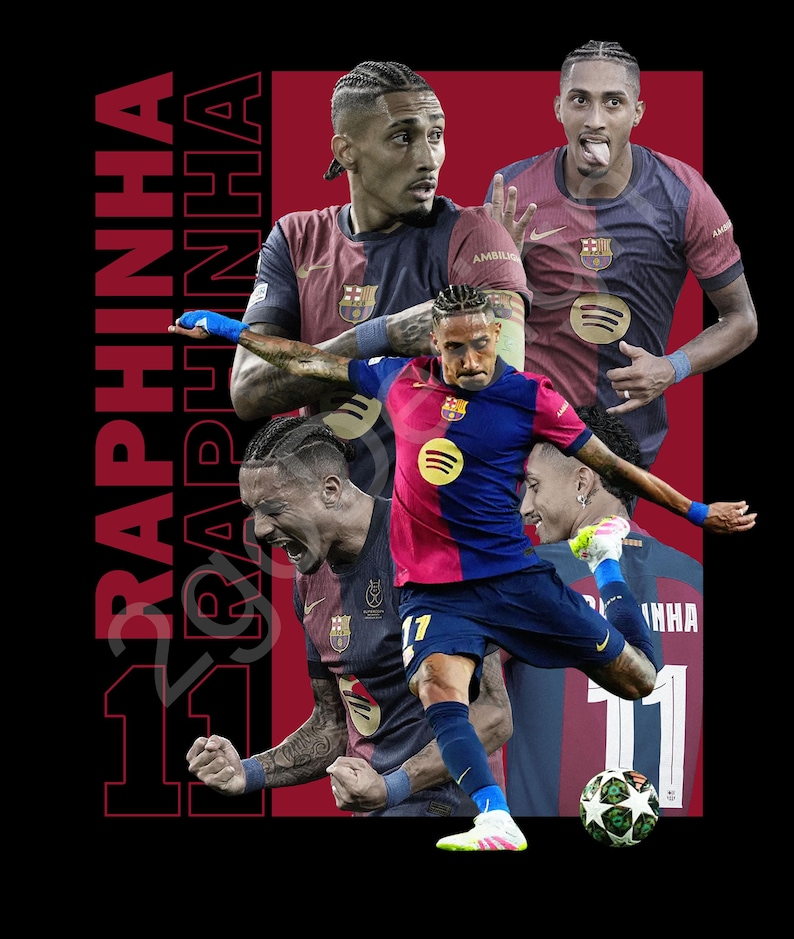 Streetwear Raphinha Tshirt Design Png Digital Download, Raphinha Graphic Tee Design, Football ...