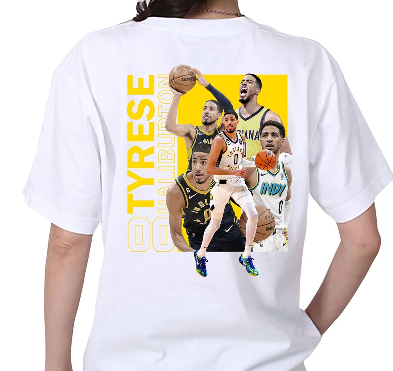 Basketball Streetwear Tyrese Haliburton Tshirt Design, Basketball ...