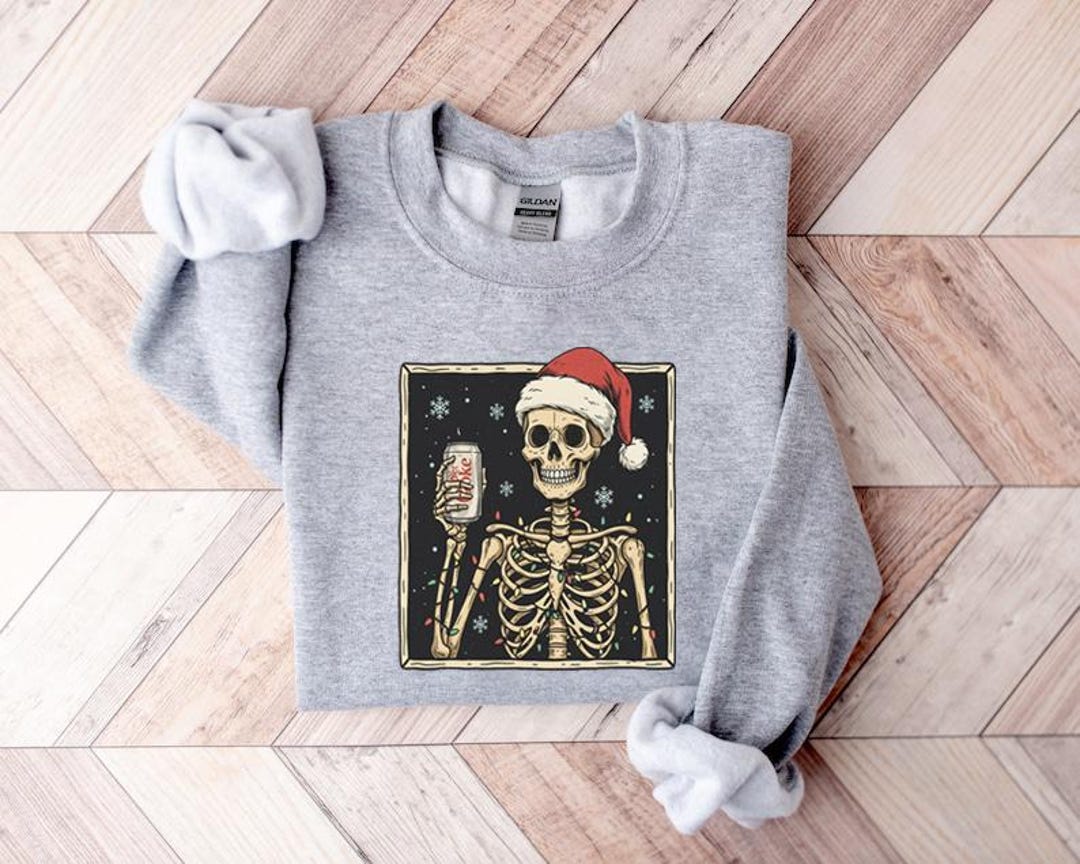 Funny Christmas Skeleton Diet Coke Sweatshirt, Xmas Coke Lover Gift - Etsy