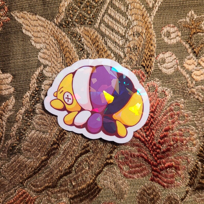 Holographic Pride Bug Nation Water Resistant, Dishwasher Safe, Bug Lover Gift, Original Art Pill ...