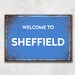 Barrow Welcome to Sign Metal Wall Sign Retro Vintage Man Cave Home Bar ...