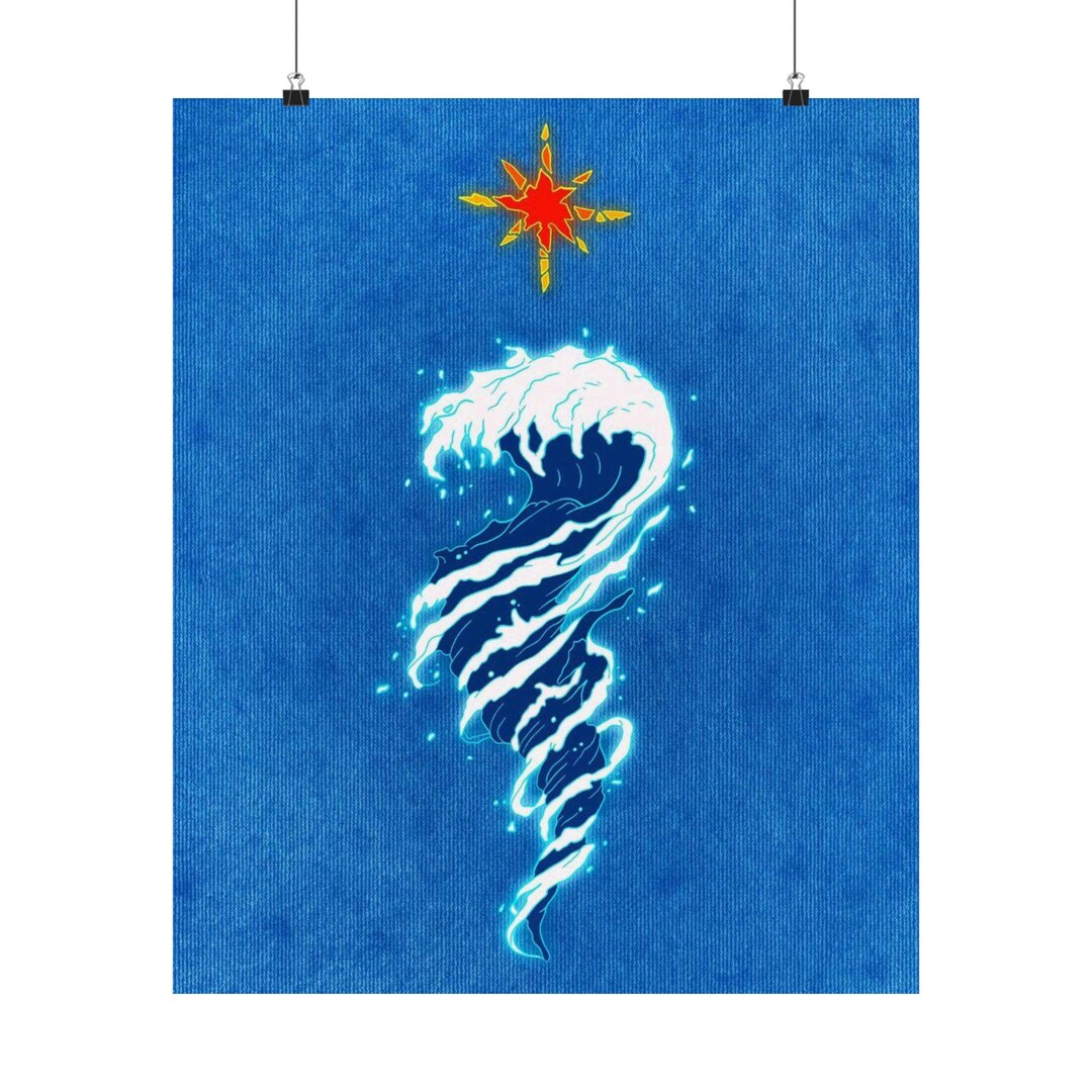 Trippy Poster Solar Wave - Etsy