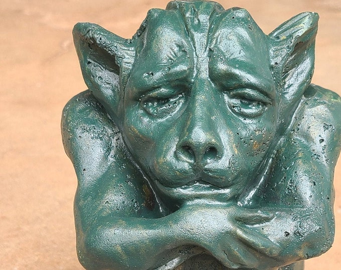 LATEX Only 8 Inch GARGOYLE MOLD for Concrete or Plaster - Etsy