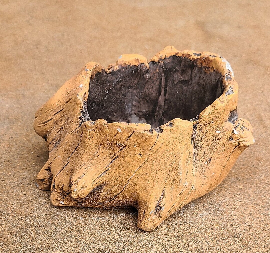 LATEX Only LOG Planter or Pot Mold for Succulents or Small Plants - Etsy