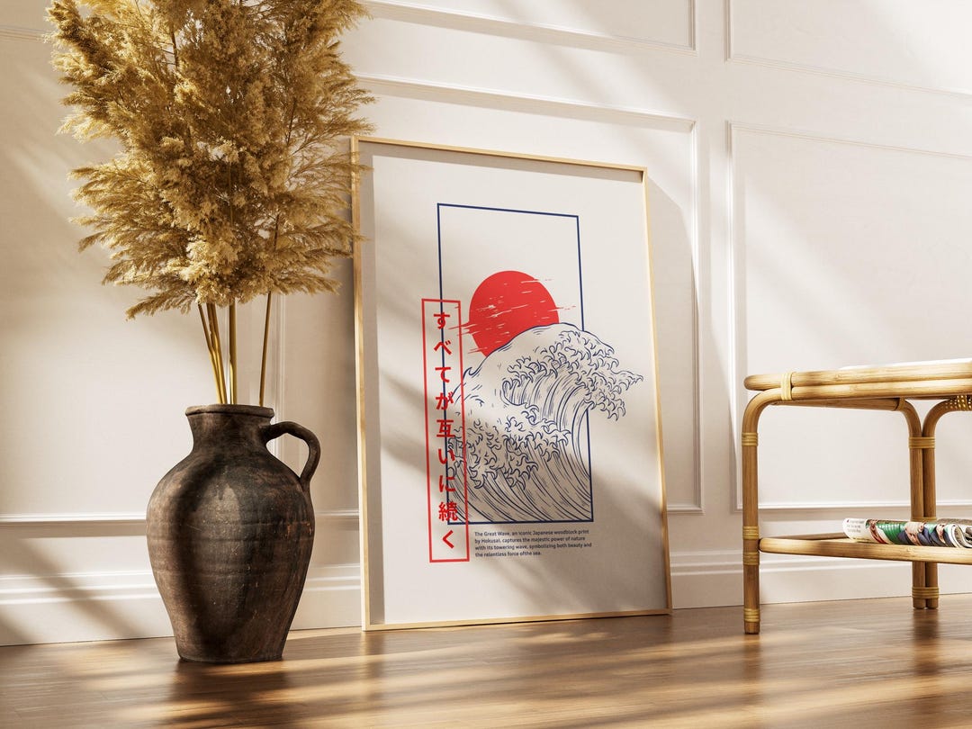 Great Wave, Kanagawa Oki Nami Ura, Printable Home Decor | Inspirational ...