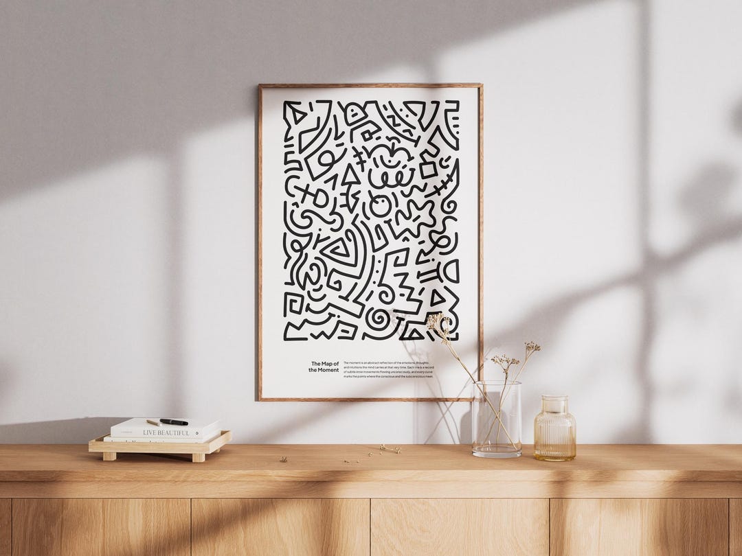 The Map of the Moment, Printable Home Decor | Inspirational Wall Art ...