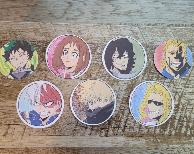 My Hero Anime Sticker, Hero Anime Decal, Kawaii Gifts, Cute My Hero ...
