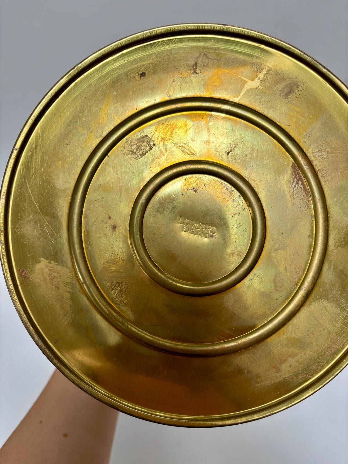 Vintage Lombard England Solid Brass Waste Basket Vintage Shiny Brass ...