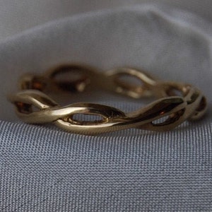 Infinity Wedding Band / Wedding Band Mans / Twisted Rope 14K / White ...
