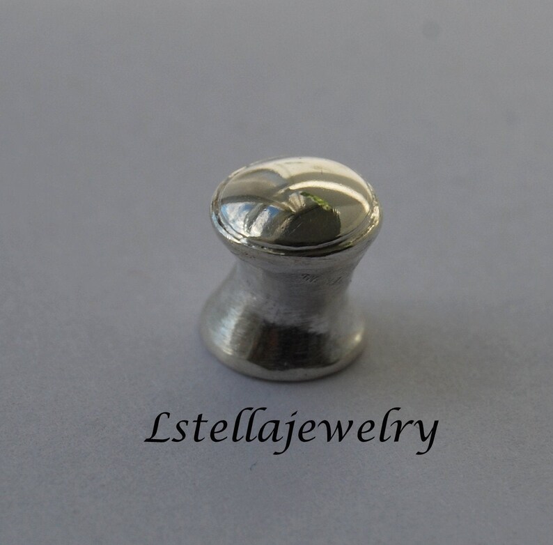 2 Gauge Ear Plug / 2 Gauge Silver / Sterling Ear Plugs / - Etsy