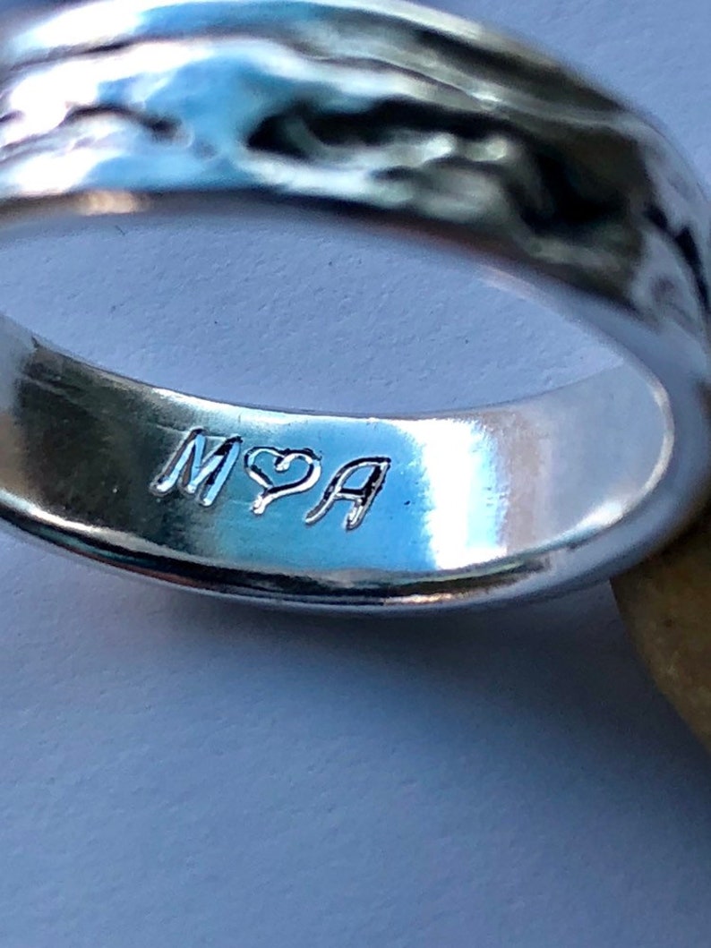 Engraving on Rings by Lstella Sterling Lettering Inside Ring - Etsy