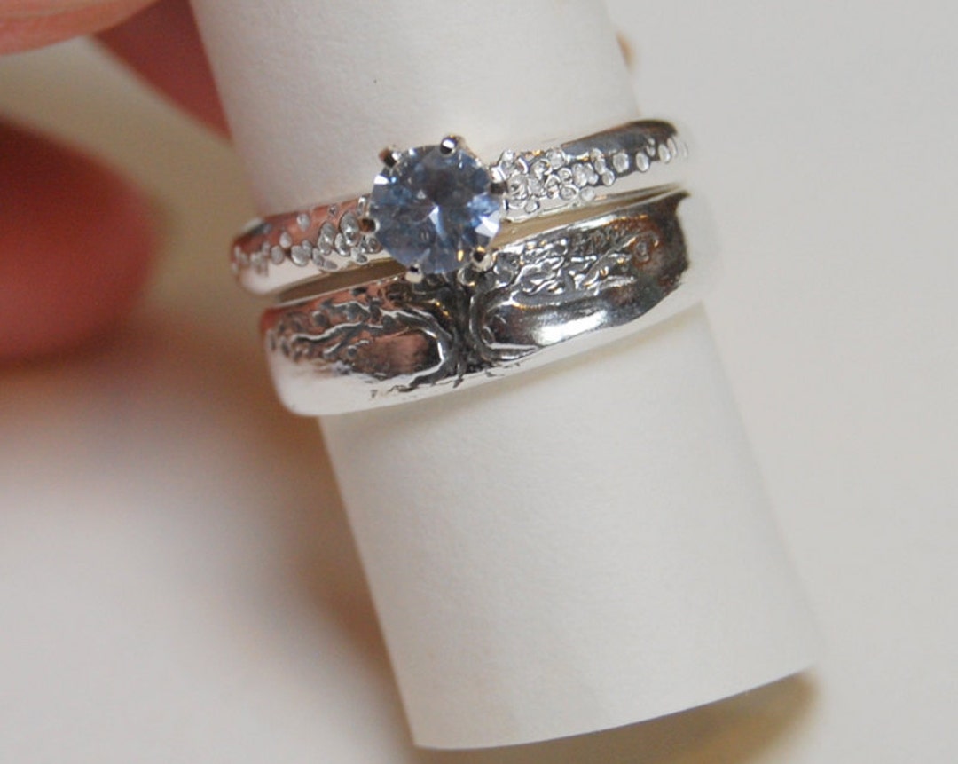 Wedding Band SET / Tree of Life Rings /three Piece Set / - Etsy