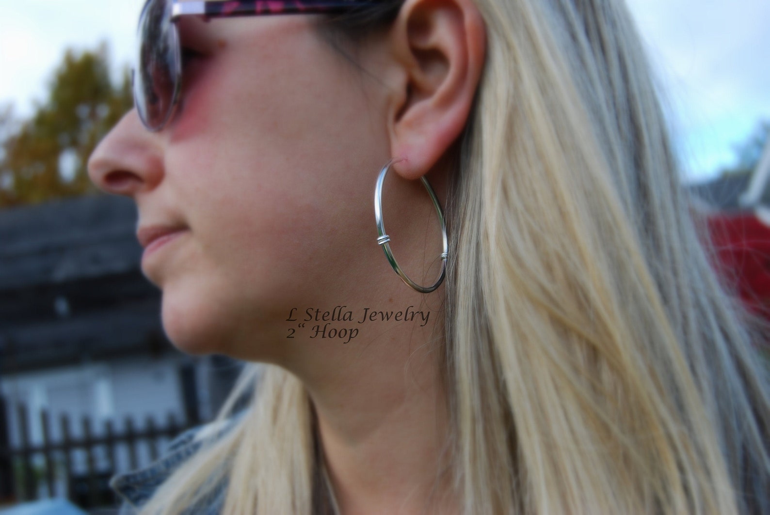 Large Hoop Earrings / Large Hoop Edgy / Really Big Hoops / Double Ring ...
