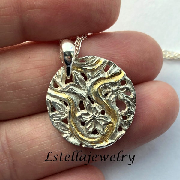 Keum Boo Pendant - Etsy