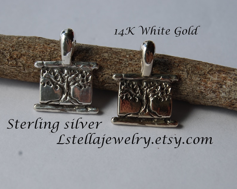 Tree of Life Pendant / Tree Design Necklace / Wood texture | Etsy