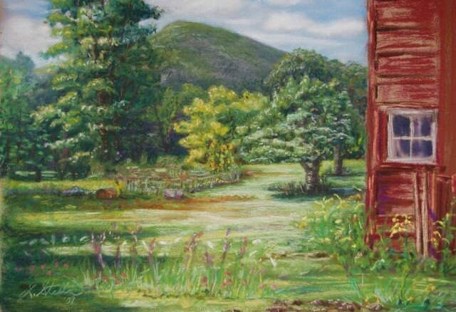 Farm Scene painting / Pastel original Painting / Centerville | Etsy