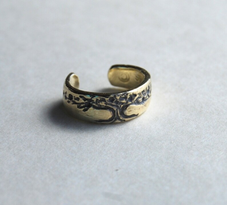 Tree of Life Ear Cuff /gold Non-pierced Cuff / 14K Conch Cuff - Etsy