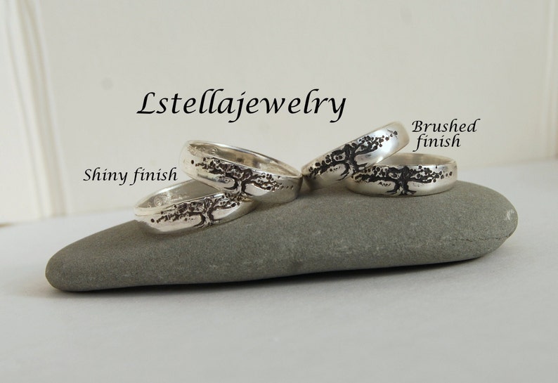 Wedding Band SET / Tree of Life Rings /three Piece Set / - Etsy
