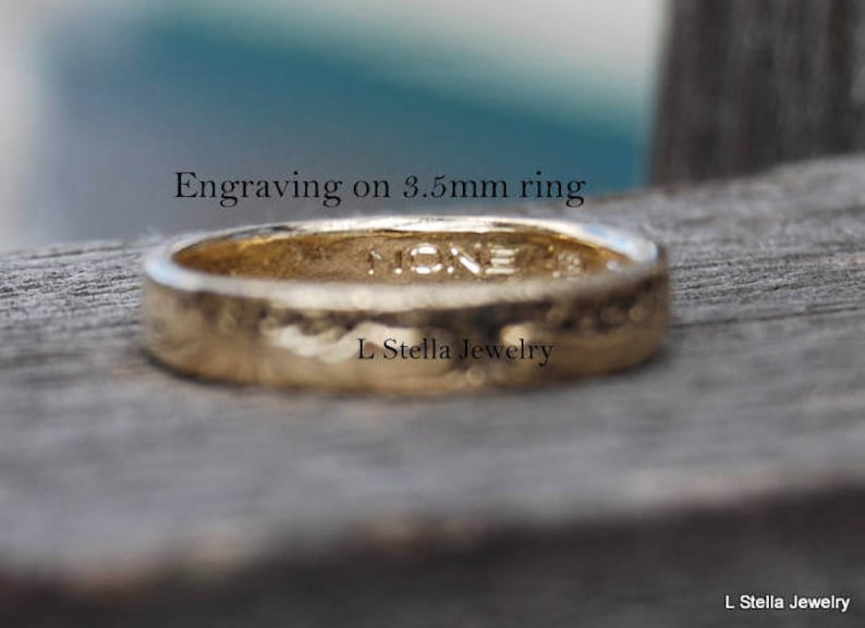 Engraving on Rings by Lstella Sterling Lettering Inside Ring - Etsy