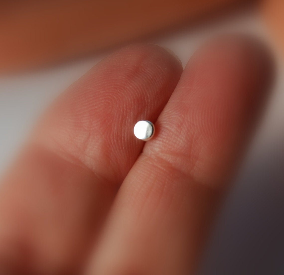 Flat Nose Stud / Gold Nose Stud / 3mm Nose Stud / Gold Tragus | Etsy