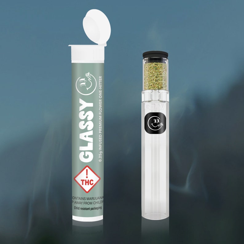 GRAV (5 Pack) Custom Tasters - Handmade Glass W/ Laser Etched Designs ...