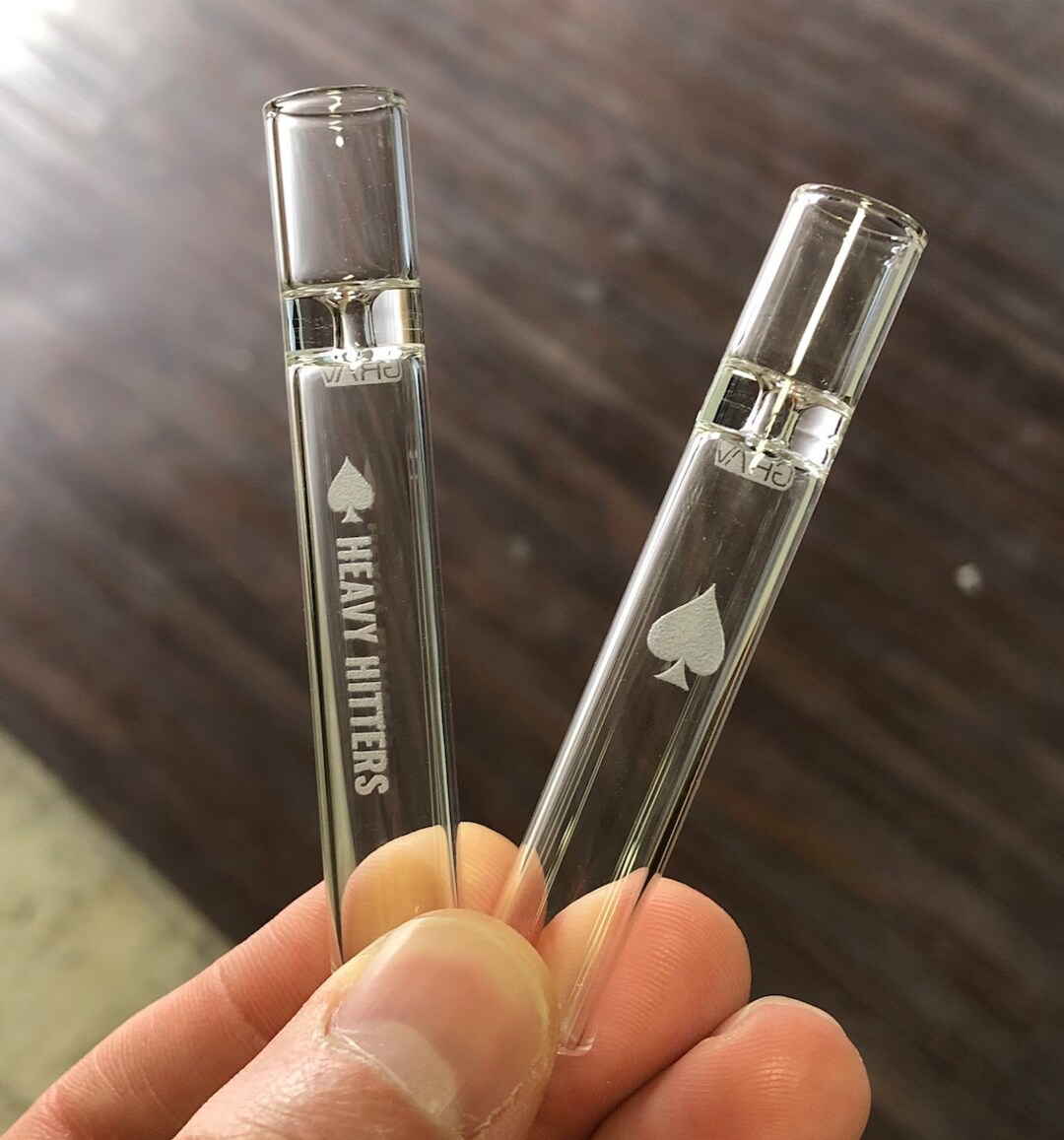 GRAV (5 Pack) Custom Tasters - Handmade Glass W/ Laser Etched Designs ...