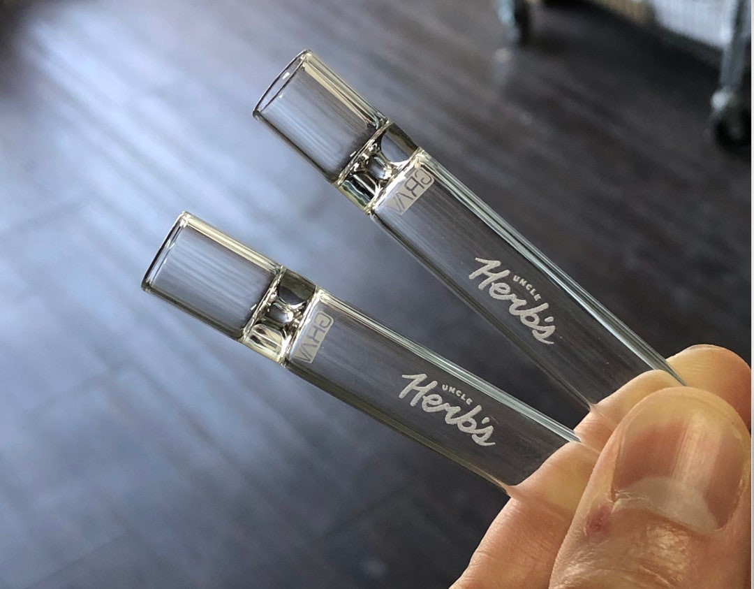 GRAV (5 Pack) Custom Tasters - Handmade Glass W/ Laser Etched Designs ...