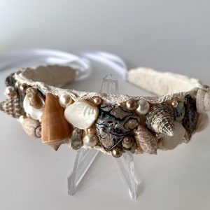 Seashell Headband, Beach Wedding Hair Band, Beach Coastal Hair ...