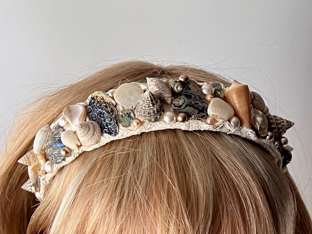 Seashell Headband, Beach Wedding Hair Band, Beach Coastal Hair ...