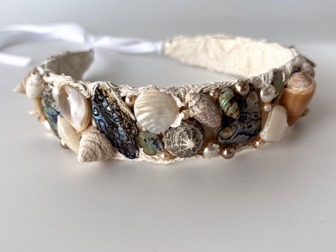 Seashell Headband, Beach Wedding Hair Band, Beach Coastal Hair ...