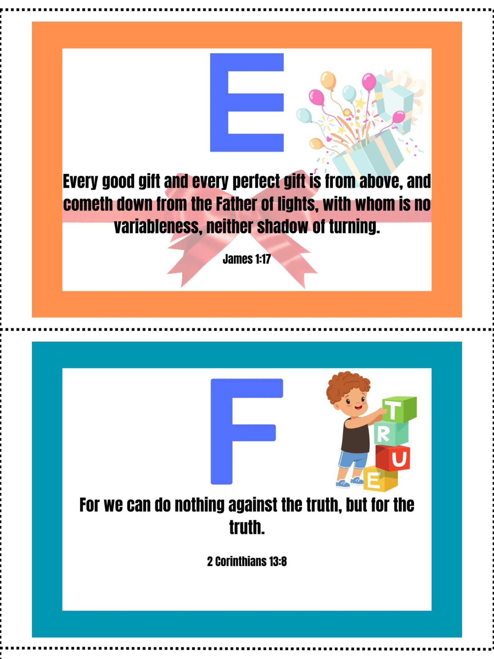 DIGITAL ABC Bible Memory Card study Bible Scripture educational ...