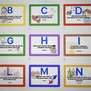 DIGITAL ABC Bible Memory Card |study Bible Scripture |educational ...