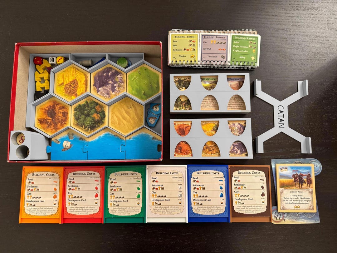 Organizer for Catan + Cities and Knights + Seafarers + 5-6 Player ...